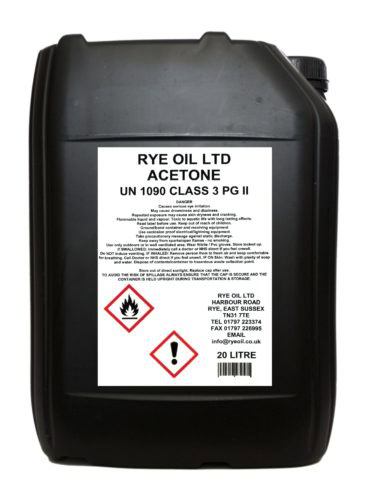 ACETONE 20L - Rye Oil Limited